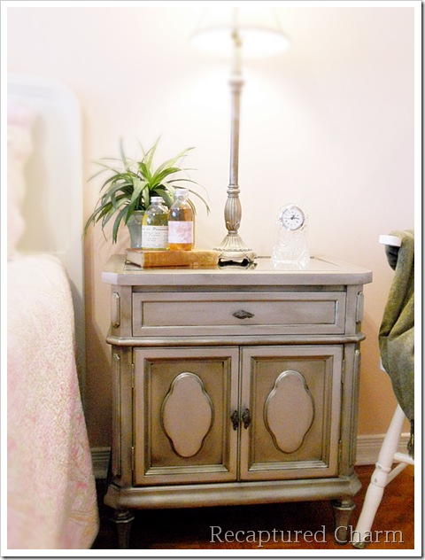 Recaptured Charm: Night Stands in Metallic of course!
